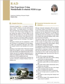 Digital Radiographic Mobile X-ray System - MobileDaRt Evolution MX8 ...